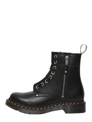 Dr. Martens 1460 Double Zip Leather Boots - Black