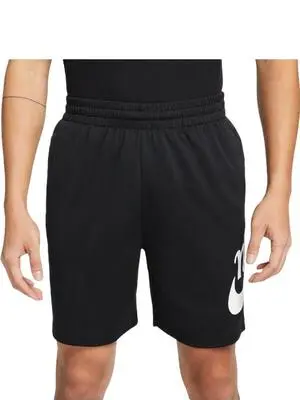 Nike Alphabet Logo Lacing Straight Casual Shorts - Multi-color