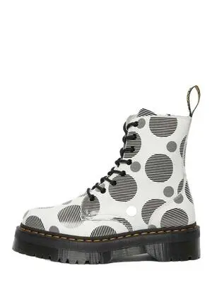 DR. MARTENS Dr. Martens Jadon Polka Dot Leather Platform Boots