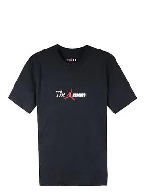 JORDAN Round Neck Casual Short Sleeve - Black