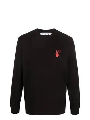 OFF-WHITE Off-White Long Sleeve Pullover With Logo Detail