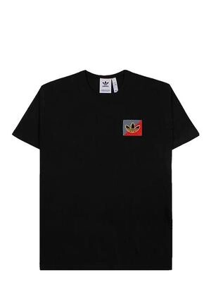 ADIDAS Adidas Originals Diagram Embroidered Short Sleeve Black