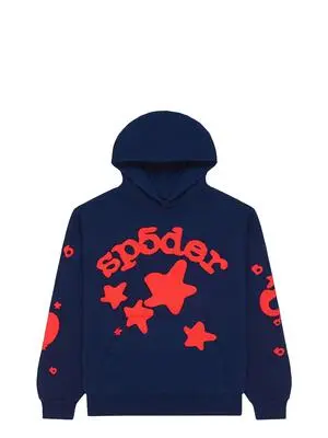 SP5DER Graphic Hoodie - Navy