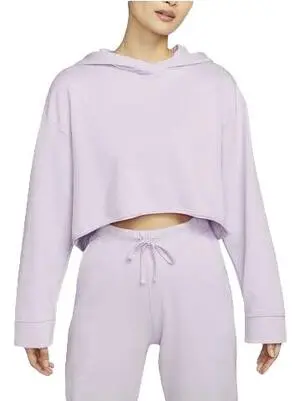 Nike Yoga Luxe Cropped Hoodie - Tan