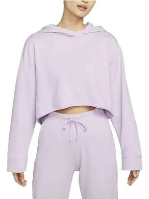 Nike Nike Yoga Luxe Cropped Hoodie Tan