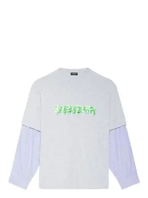 Balenciaga Slime Logo Layered T-shirt - Grey