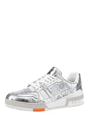LOUIS VUITTON LOUIS VUITTON Trainer Sneakers Silver/white/orange