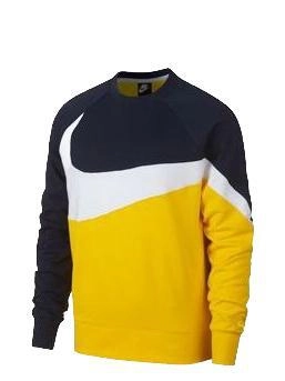 Nike Colorblock Crewneck Sweatshirt - Yellow