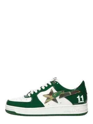 A BATHING APE A Bathing Ape Bape Sta "Dark Green Camo White" Sneakers Default Colorway