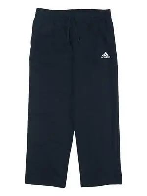 Adidas Casual Sports Fleece Lined Running Knit Straight Long Pants - Black