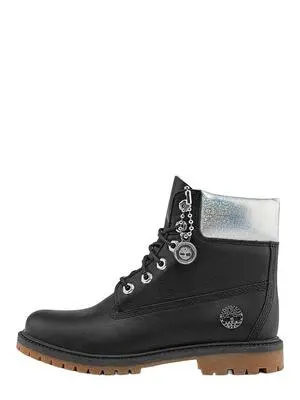 Timberland Timberland Heritage 6 Inch Waterproof Boots Black/brown/silver