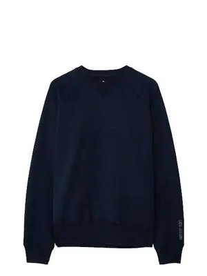 CONVERSE X Kim Jones Crossover Solid Color Sports Knit Pullover - Navy