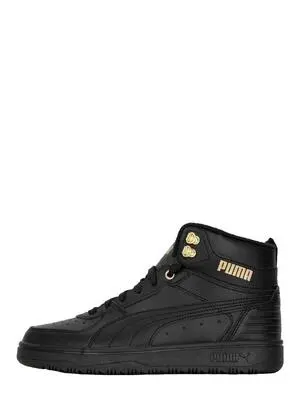 PUMA Rebound Rugged High Top Lace-up Sneakers - Black