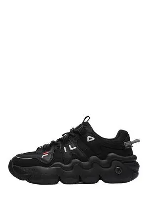 FILA Retro Basketball Sneakers - Black