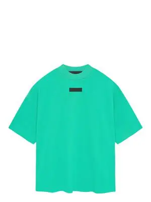 Fear Of God Fear Of God Essentials Ss24 Crewneck T-shirt 'mint Leaf' Green/multi-color