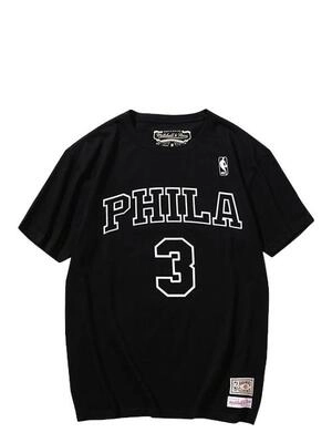 Mitchell & Ness X Nba7philadelphia 76ers T-shirt 'allen Iverson 3 - Black/white