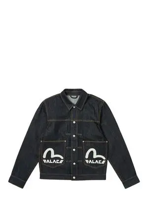 PALACE X Evisu Dice Denim Jacket - Raw