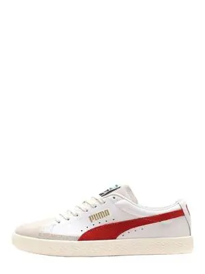 PUMA Basket Vintage Low Top Sneakers - White/red