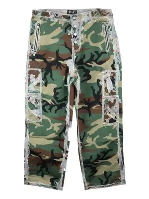 THUG CLUB Burnt Bio Army Pants - Forest Green