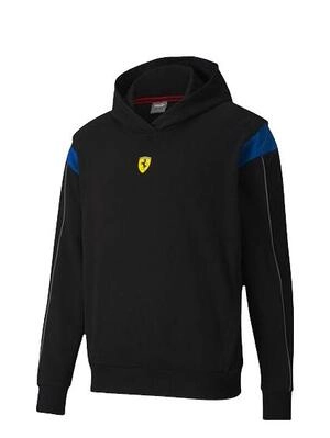 PUMA Ferrari Race Street Hoodie - Black/blue/yellow