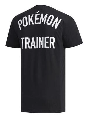 Adidas Neo X Pokemon Collaboration Round Neck Short Sleeve T-shirt - Black
