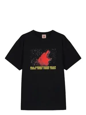 Nike Lab Short-sleeve Tee 'black Team Orange - Black/team Orange