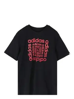 Adidas Hyprrl Dmsn T Letter Logo Sports Breathable Short-sleeve Tee - Black