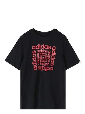 Adidas Hyprrl Dmsn T Letter Logo Sports Breathable Short-sleeve Tee - Black