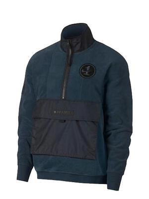 Nike Splicing Polar Fleece Stand Collar Pullover - Green