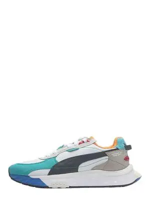 PUMA Wild Rider Layers Low Top Sneakers - Black/green