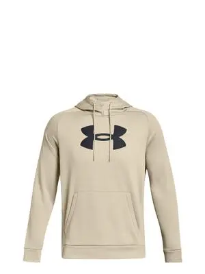 Under Armour Fleece Logo Hoodie - Beige/black