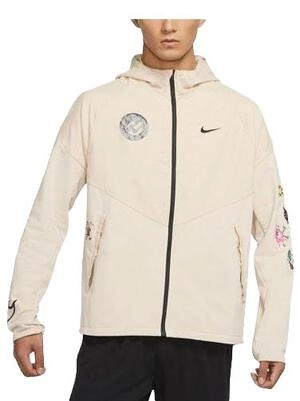 Nike Alphabet Cartoon Pattern Printing Hooded Jacket - Multi-color