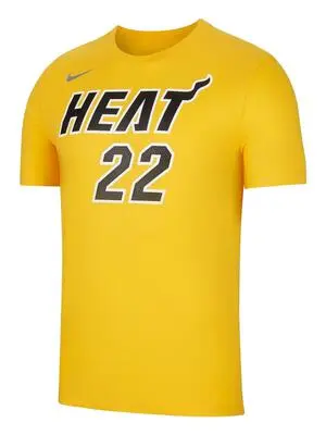 Nike Miami Heat Jimmy Butler 22 Earned Edition T-shirt - Yellow
