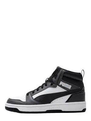 PUMA Rebound V6 High Top Sneakers - Puma White-puma Black-shadow Gray
