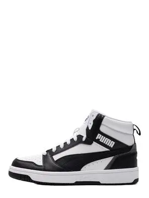 PUMA Rebound V6 High Top Sneakers - Puma White-black-gray