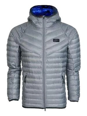 Nike Sports Stay Warm Hooded Down Jacket - Grey