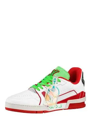 LOUIS VUITTON Trainer Sneakers - White/red/green