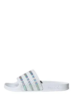 Adidas Adidas Adilette Slide - Iridescent White/silver