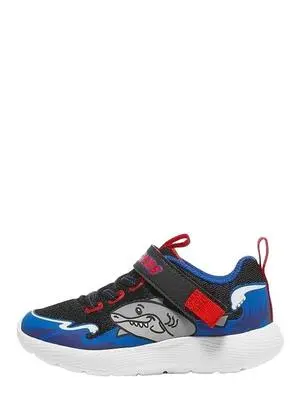 Sketchers Dyna-lite Shark-wave Athletic Shoes - Black/blue/red