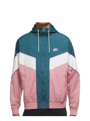Nike Colorblock Hooded Woven Jacket - Pink