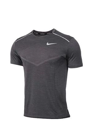 Nike Techknit Ultra Reflective Short Sleeve Shirt - Grey