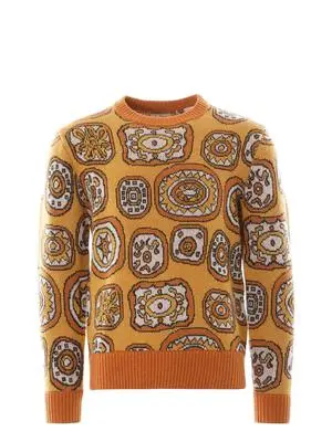 LEVI'S Crewneck Graphic Sweater - Orange