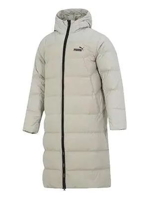 PUMA Down Hooded Parka - White