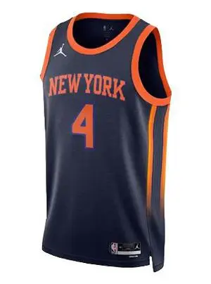Nike Nba Derrick Rose New York Knicks Fan Edition Jersey - Blue/orange