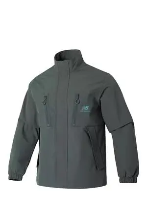 NEW BALANCE Stand Collar Jacket - Dark Grey