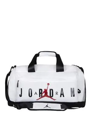 JORDAN Logo Duffel Bag - White/black/red