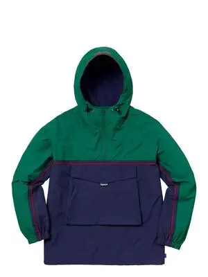 Supreme Ss18 Split Anorak Hooded Interchange Jacket - Green