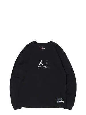 JORDAN X Fragment Design Collaboration Long Sleeve Crew Neck Pullover - Black