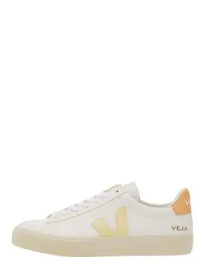 VEJA Veja Campo Chromefree Leather Sneakers White/sun/peach