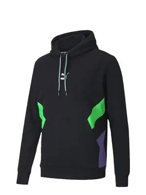 PUMA Logo Printed Pullover Hooded Fleece - Default Color